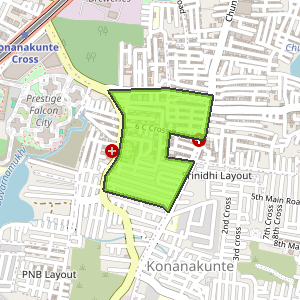 New Bank Colony, Konanakunte, Bengaluru - Map, Pin Code, Locations ...