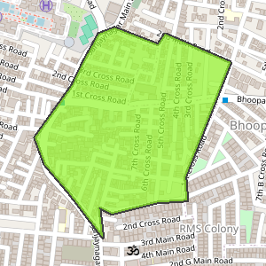 Byrappa Layout, R.M.V. 2nd Stage, Bengaluru - Map, Pin Code, Locations ...