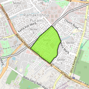 Sector 4, Rama Krishna Puram, Delhi - Map, Pin Code, Locations, Photos ...