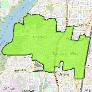 Kandivali West, Mumbai - Map, Pin Code, Locations, Photos, Property ...