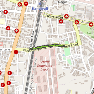 Rajguru Flyover, Kandivali West, Mumbai - Map, Pin Code, Locations ...