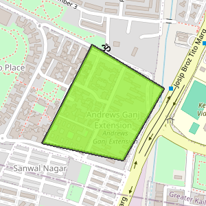 Hudco Place Extension, Andrews Ganj, Delhi - Map, Pin Code, Locations ...