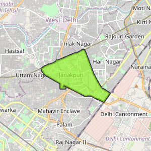 Janakpuri, Delhi - Map, Pin Code, Locations, Photos, Property Overview ...