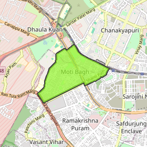Moti Bagh, Delhi - Map, Pin Code, Locations, Photos, Property Overview - Dwello