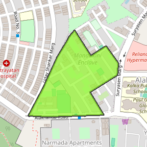 Mandakini Enclave, Alaknanda, Delhi - Map, Pin Code, Locations, Photos ...