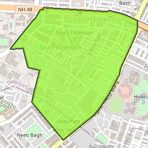 South Extension II, Delhi - Map, Pin Code, Locations, Photos, Property ...