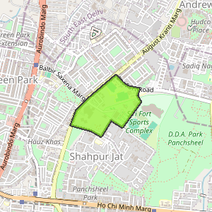 Siri Fort Institutional Area, Siri Fort, Delhi - Map, Pin Code ...