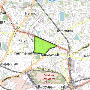 HRBR Layout 1st Block, Kalyan Nagar, Bengaluru - Map, Pin Code ...