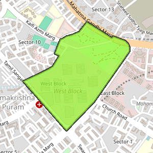 West Block, Rama Krishna Puram, Delhi - Map, Pin Code, Locations ...