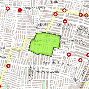Saraswathi Nagar, Vijayanagar, Bengaluru - Map, Pin Code, Locations ...