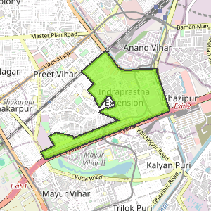 I.P.Extension, Patparganj, Delhi - Map, Pin Code, Locations, Photos ...