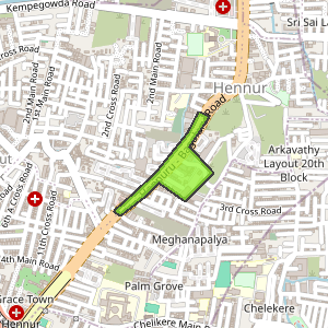 New Airport Rd, Hennur Gardens, Bengaluru - Map, Pin Code, Locations ...