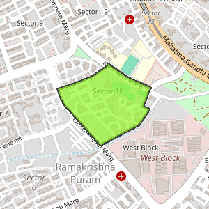 Sector 10, Rama Krishna Puram, Delhi - Map, Pin Code, Locations, Photos ...