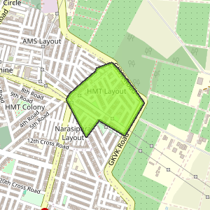 HMT Layout, Vidyaranyapura, Bengaluru - Map, Pin Code, Locations ...