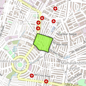 Nanjundeswara Nagar, Nandini Layout, Bengaluru - Map, Pin Code ...
