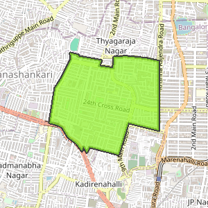 Banashankari Stage II, Banashankari, Bengaluru - Map, Pin Code ...