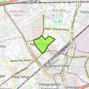 Karkardooma, Anand Vihar, Delhi - Map, Pin Code, Locations, Photos ...