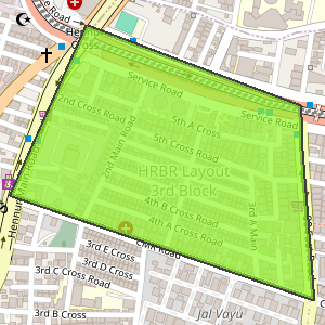 HRBR Layout 3rd Block, Kalyan Nagar, Bengaluru - Map, Pin Code ...