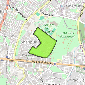 Asian Games Village Complex, Siri Fort, Delhi - Map, Pin Code ...
