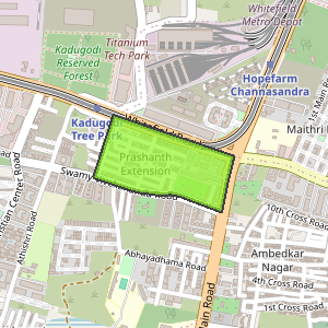 Prasanth Extension, Whitefield, Bengaluru - Map, Pin Code, Locations ...