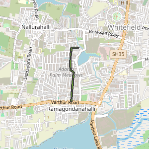 Adarsh Palm Meadows Road, Whitefield, Bengaluru - Map, Pin Code ...