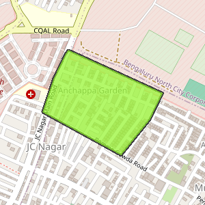 Anchappa Garden, J.C.Nagar, Bengaluru - Map, Pin Code, Locations ...
