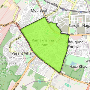 Rama Krishna Puram, Delhi - Map, Pin Code, Locations, Photos, Property ...