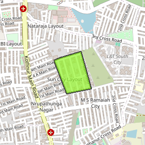 Sun City Layout, J. P. Nagar, Bengaluru - Map, Pin Code, Locations ...